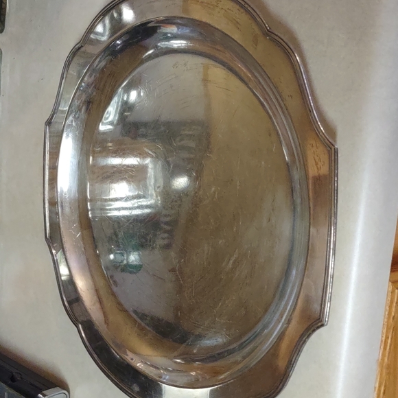 R.H Macy & Co | Dining | Rh Macy Co Epns Silver Plate Platter Chatsworth Pattern | Poshmark